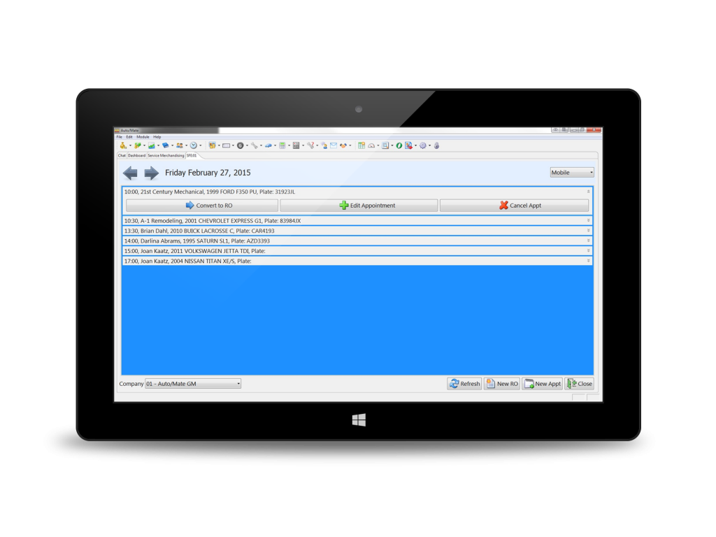 Mobile Service Consultant Module - Auto/Mate | Auto/Mate