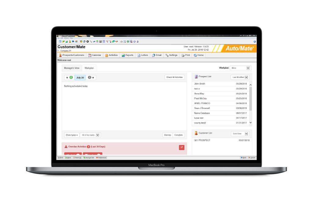 Customer-mate Computer - Auto/Mate
